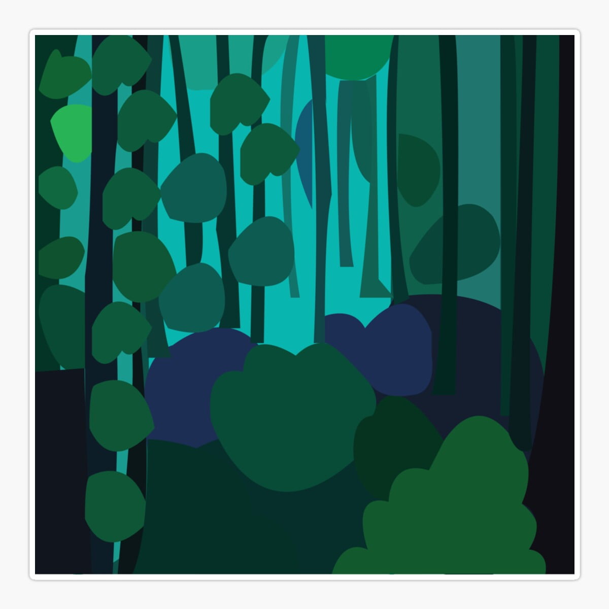 Onim Fairycore Cottagecore Forest Vintage Nature Sticker, Phone Decal ...