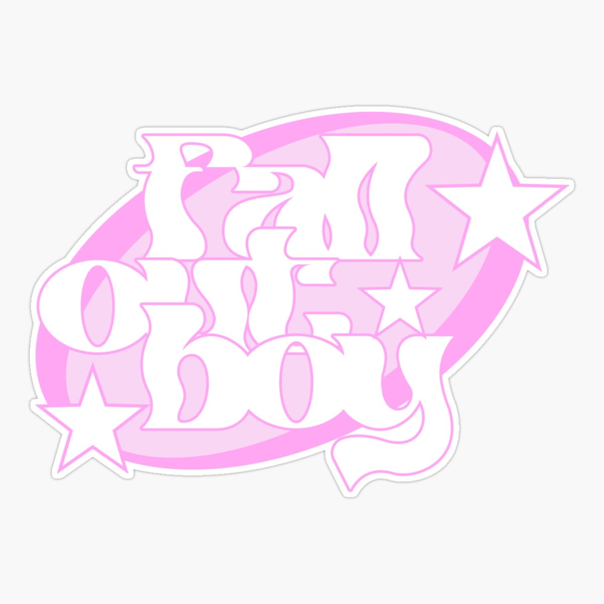 Onim Fall Out Boy Y2K Sticker, Phone Decal Water Bottle Stickers Car ...