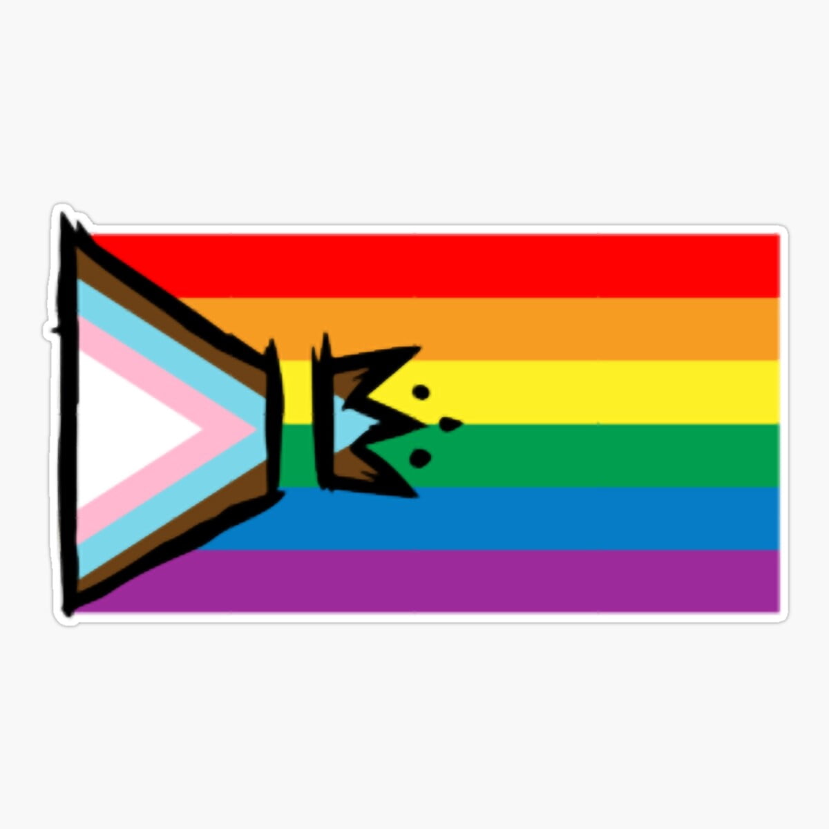 Onim Fall Out Pride Sticker, Phone Decal Water Bottle Stickers Car ...