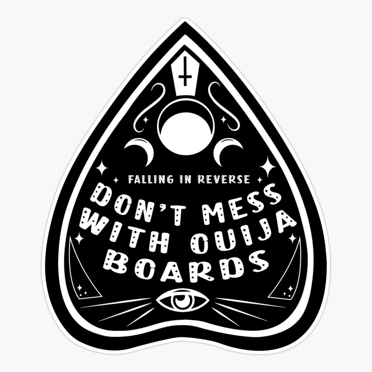 Onim Falling In Reverse - Ouija Boards Sticker, Phone Decal Water ...