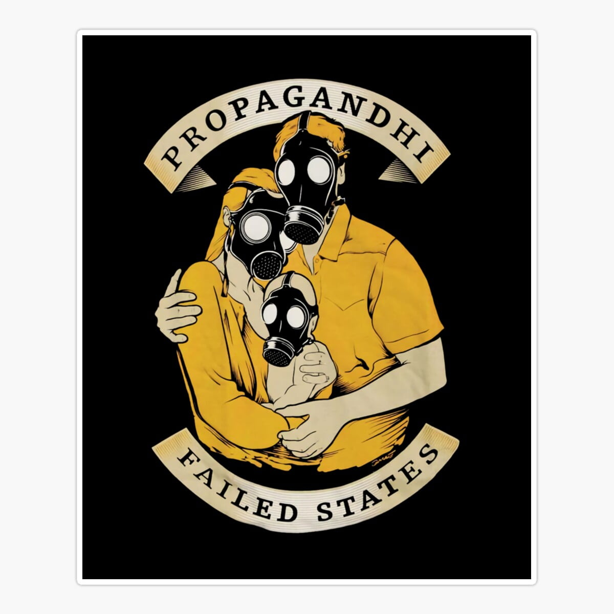 Onim Family Mask Gas Sticker, Phone Decal Water Bottle Stickers Car ...