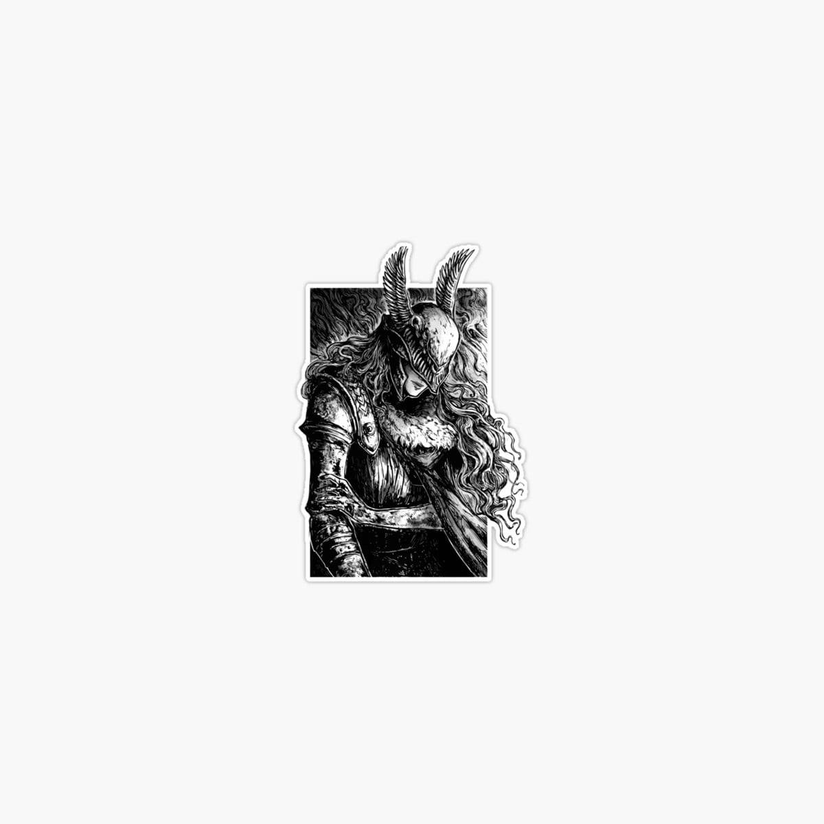 Onim Fanart Elden Ring Classic T-Shirt Sticker, Phone Decal Water ...