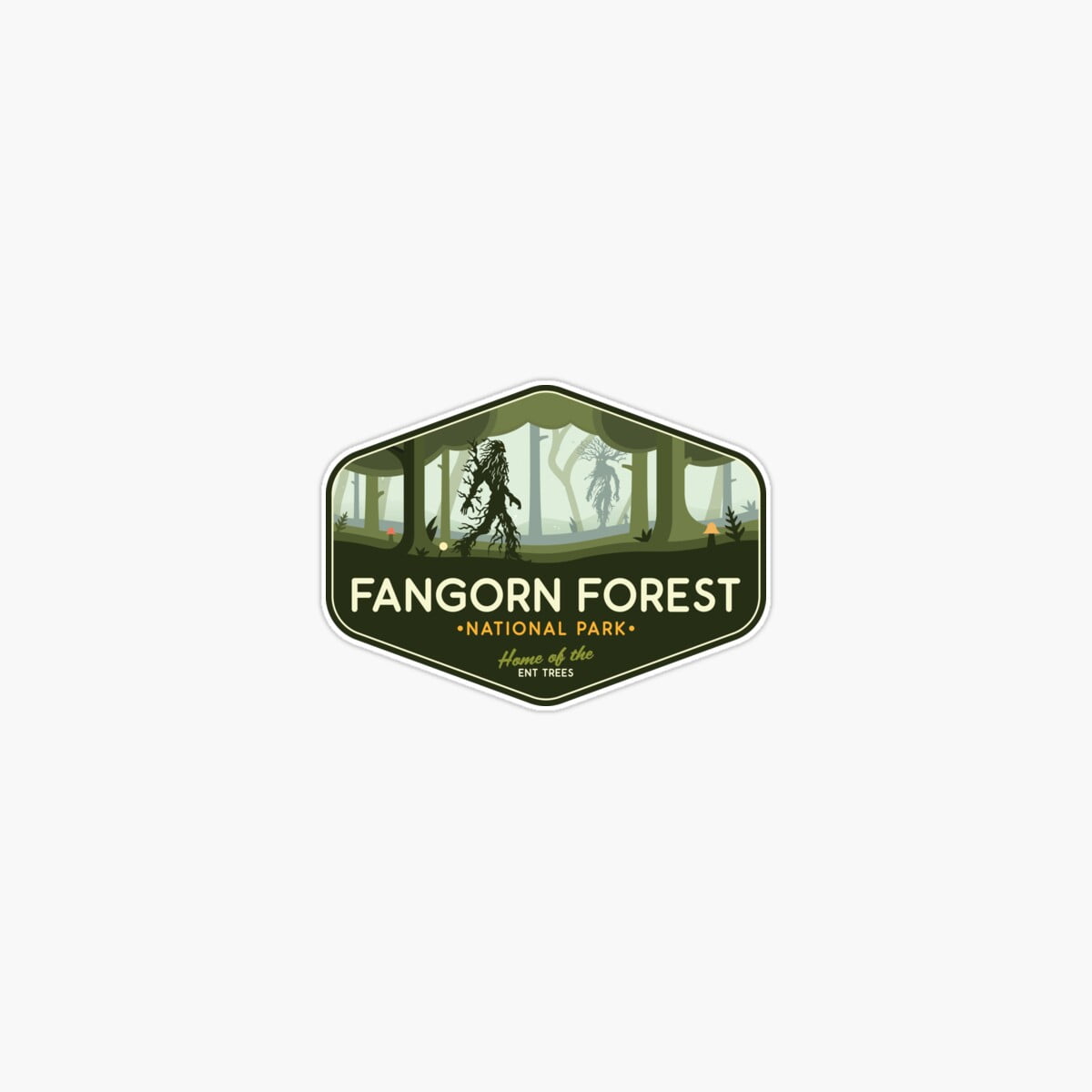 Onim Fangorn Forest National Park - Home Of The Ent Trees! Sticker ...