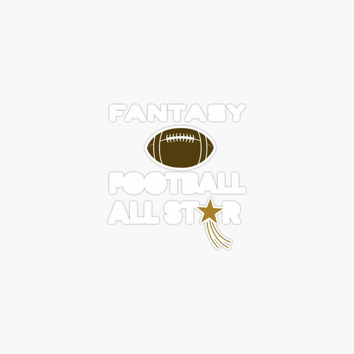 Onim Fantasy Football All Star Sticker, Phone Decal Water Bottle ...