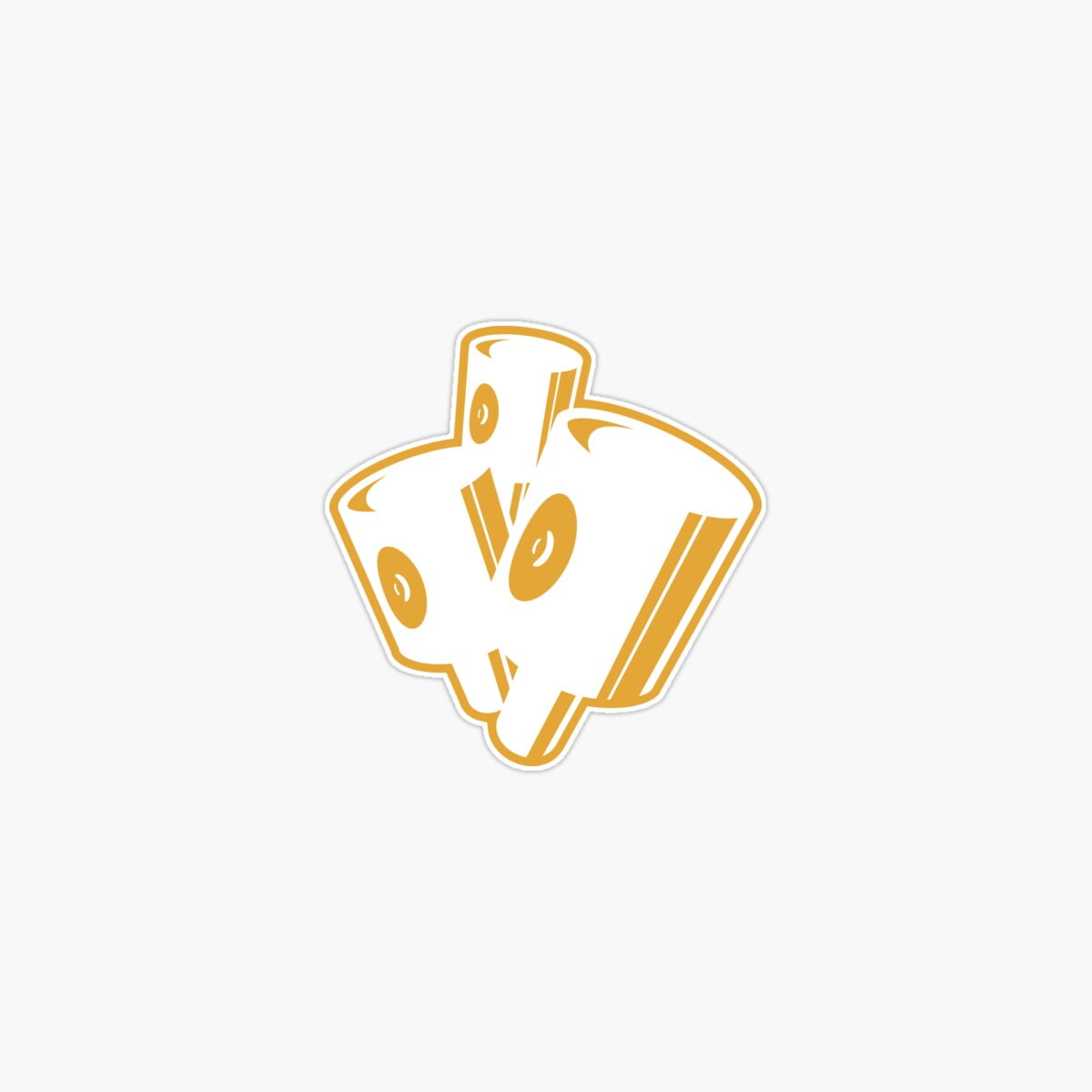 Onim Fat Caps Graffiti Logo Sticker - Walmart.com