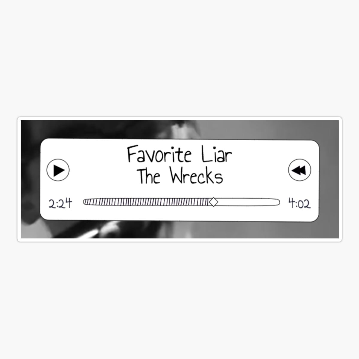 Onim Favorite Liar Radio Dashboard Edit Sticker, Phone Decal Water ...