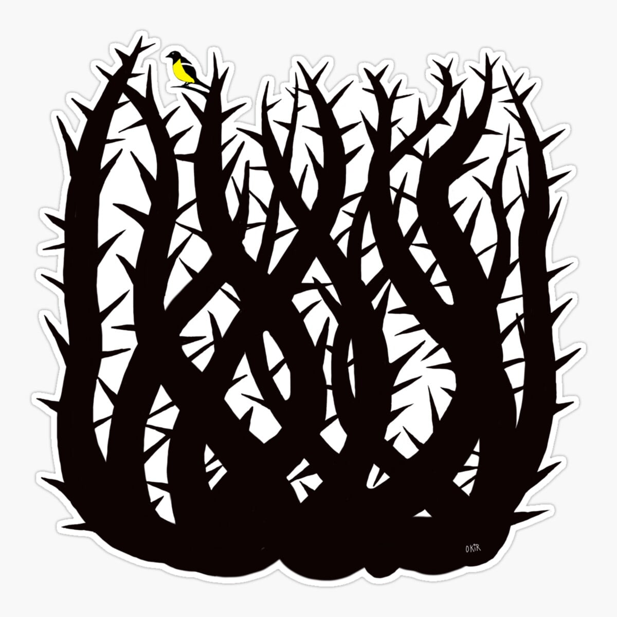 Onim Fear Not The Thorns Sticker, Phone Decal Water Bottle Stickers Car ...