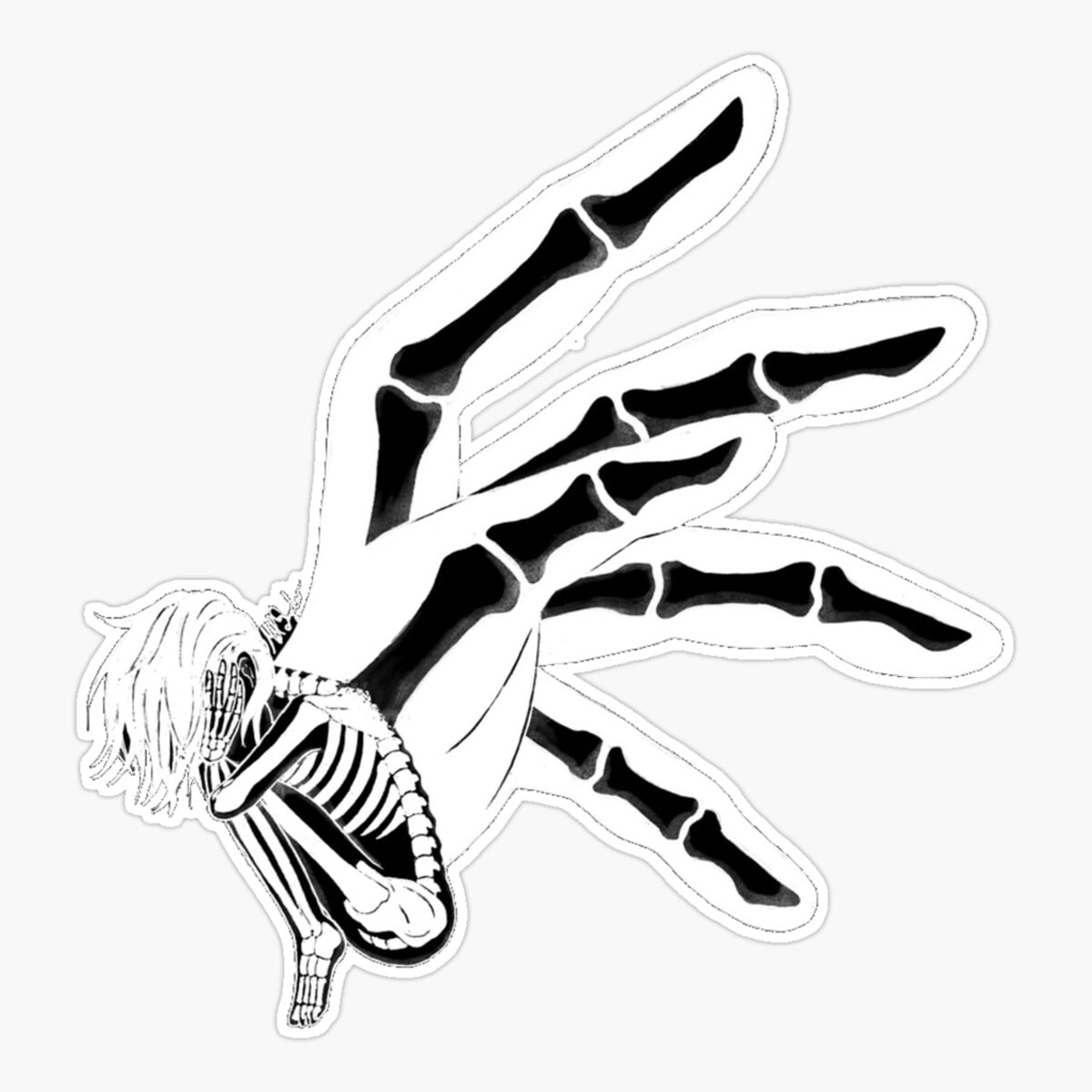 Onim Fear Of Reaching Out (Inverted) Sticker, Phone Decal Water Bottle ...