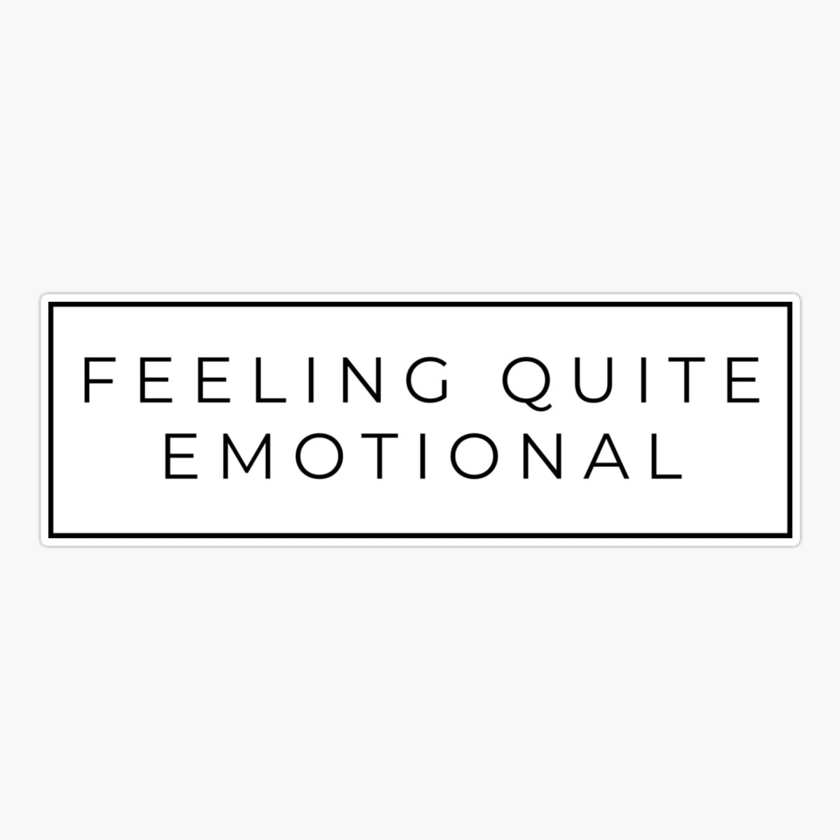 Onim Feeling Quite Emotional Sticker, Phone Decal Water Bottle Stickers ...