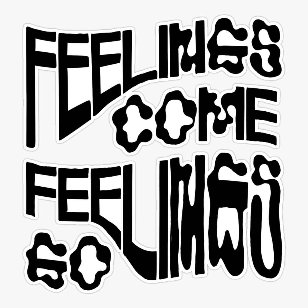 Onim Feelings Sticker, Phone Decal Water Bottle Stickers Car Decals ...