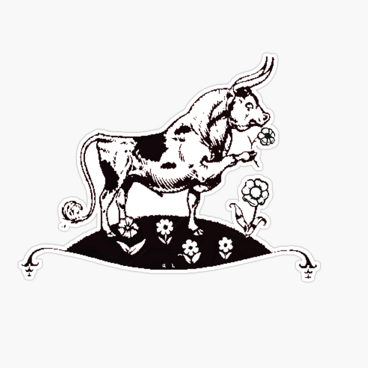Onim Ferdinand The Bull Sticker, Phone Decal Water Bottle Stickers Car ...