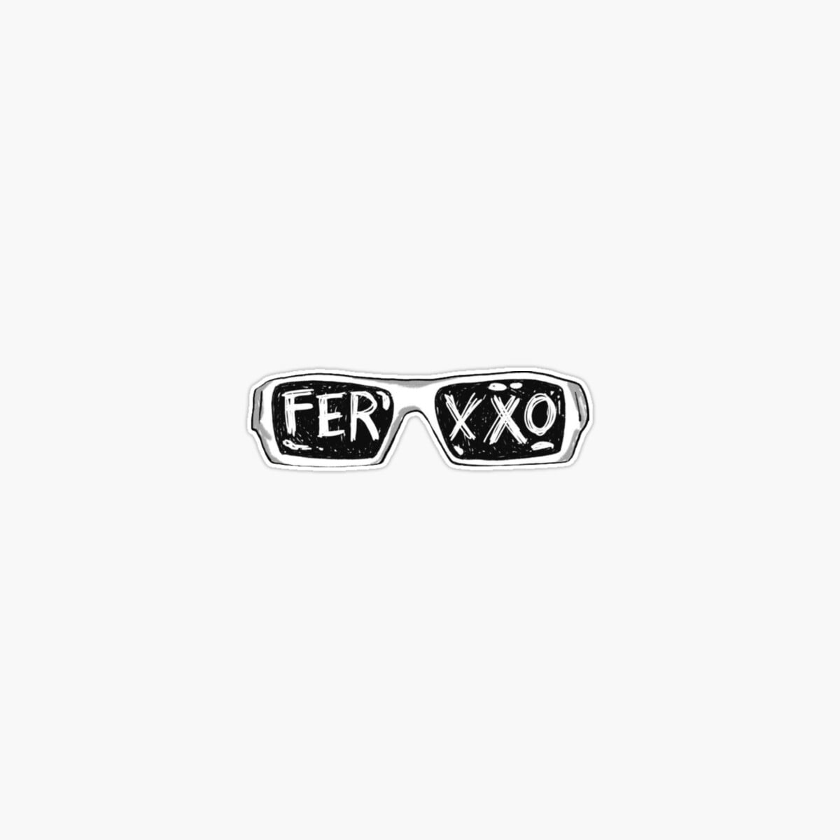 Onim Ferxxo Glasses T-Shirt - Feid Logo Classic Sticker Sticker, Phone ...