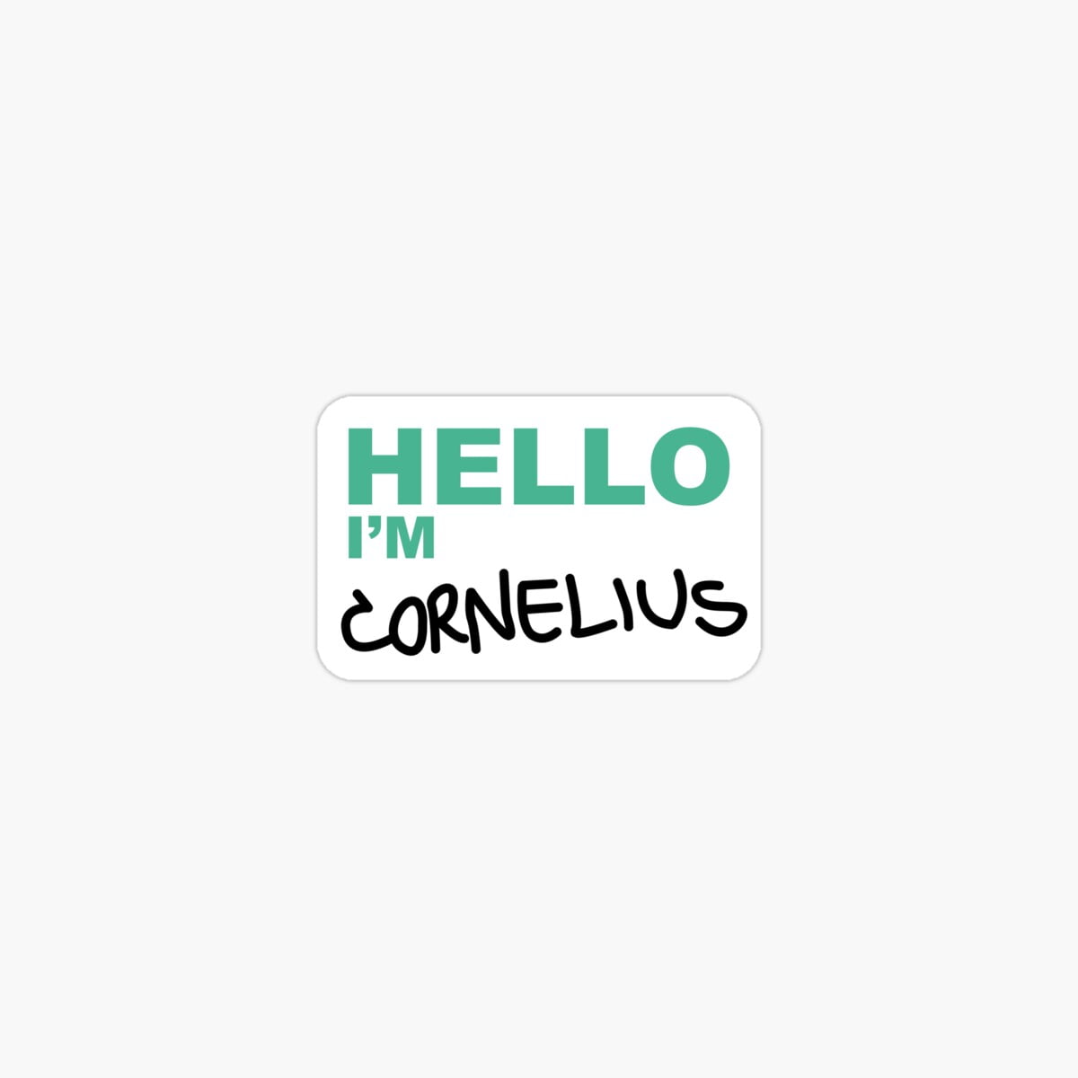 Onim Fight Club - Cornelius Name Tag Sticker, Phone Decal Water Bottle ...
