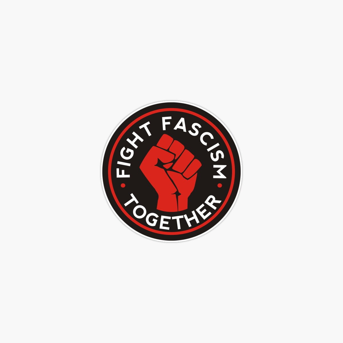 Onim Fight Fascism Together Sticker, Phone Decal Water Bottle Stickers ...