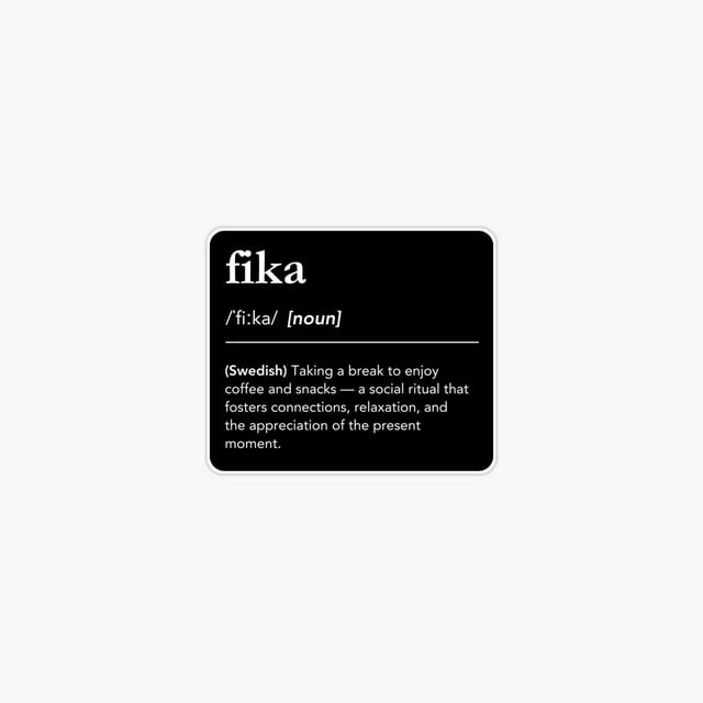 Onim Fika definition, fika meaning, coffee culture, coffee break, sweden, dictionary art ...