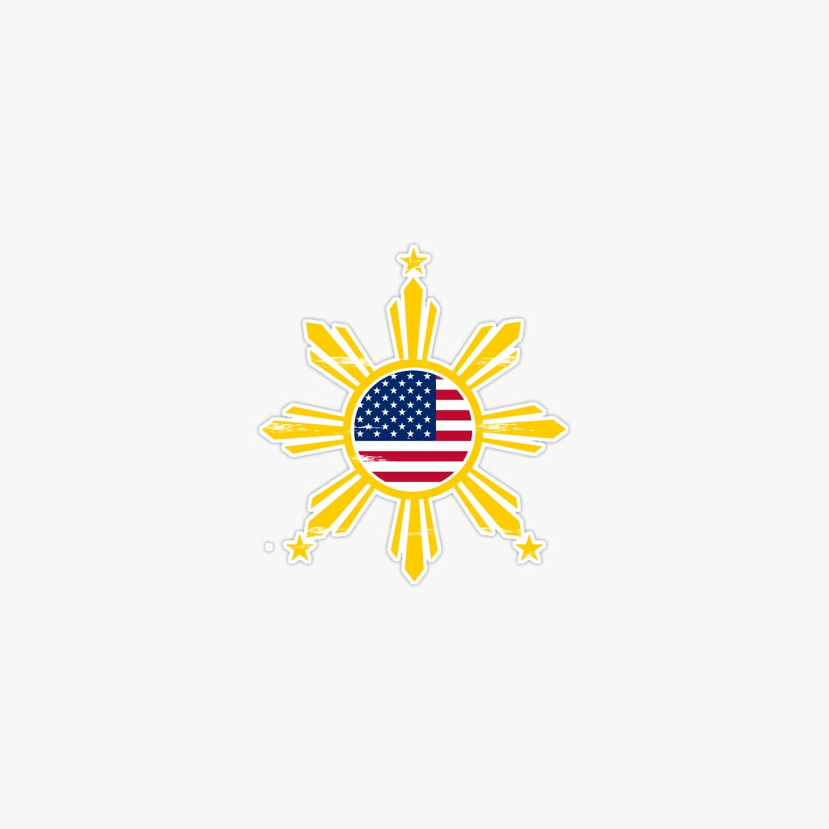 Onim Filipino American Design Sticker, Phone Decal Water Bottle ...