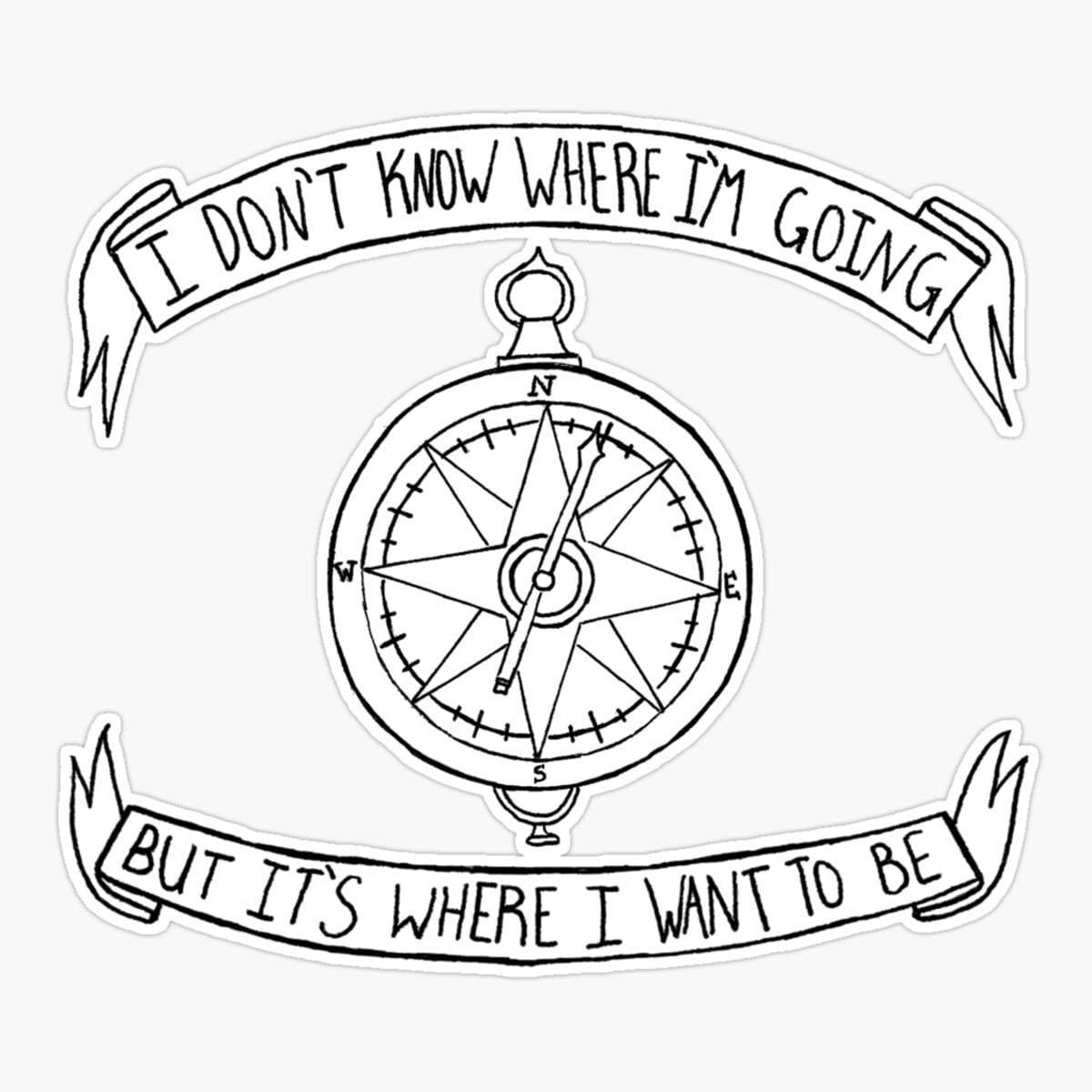 Onim Fireworks Compass Sticker, Phone Decal Water Bottle Stickers Car ...