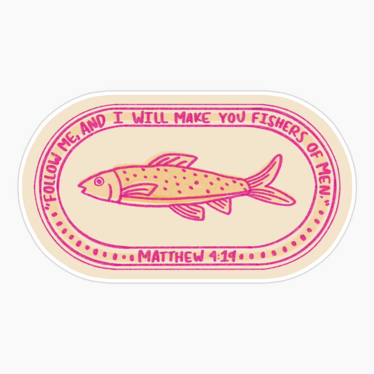 Onim Fishers Of Men Sticker, Phone Decal Water Bottle Stickers Car ...