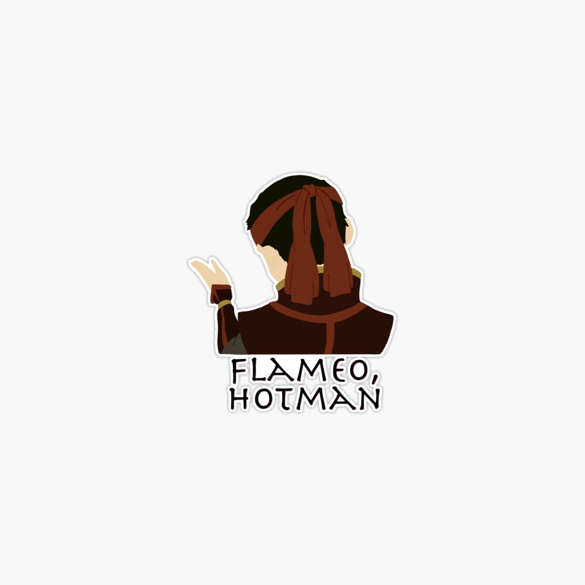 Onim Flameo, Hotman Sticker, Phone Decal Water Bottle Stickers Car Decals, Funny Birthday Gift ...