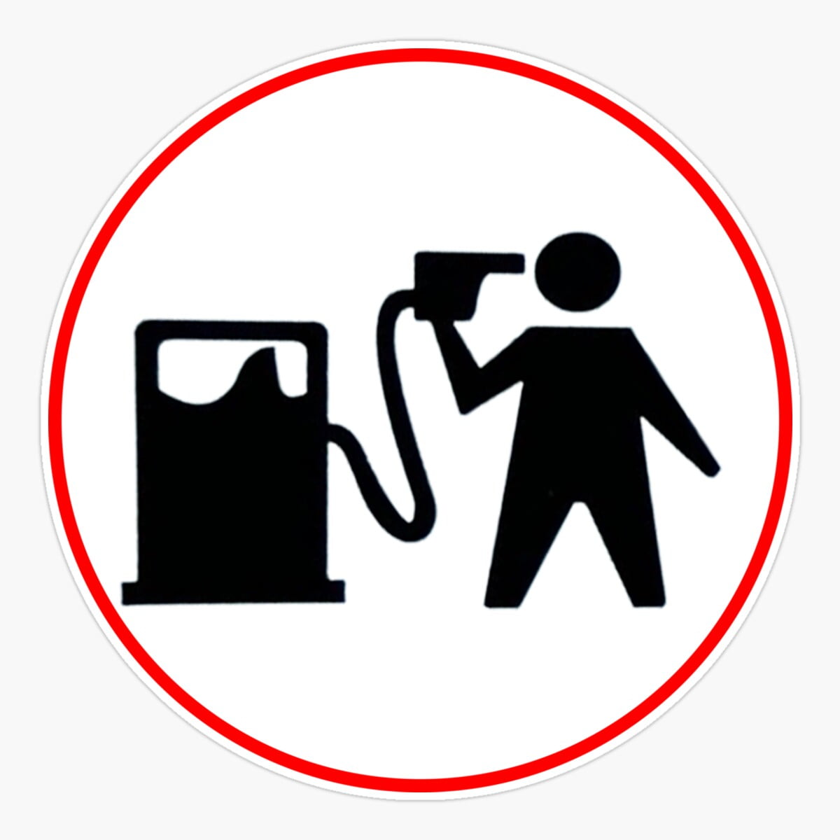 Onim Flea 1961 Jazz Bass Gas Pump Sticker Sticker, Phone Decal Water ...
