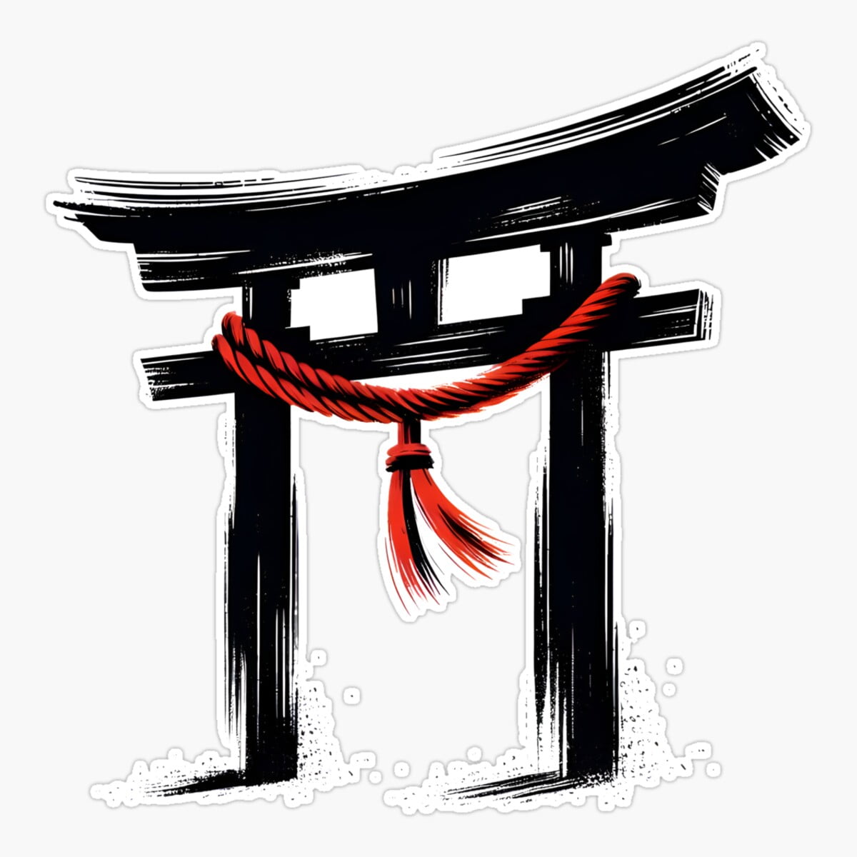 Onim Floating Sacred Gate Sticker, Phone Decal Water Bottle Stickers ...