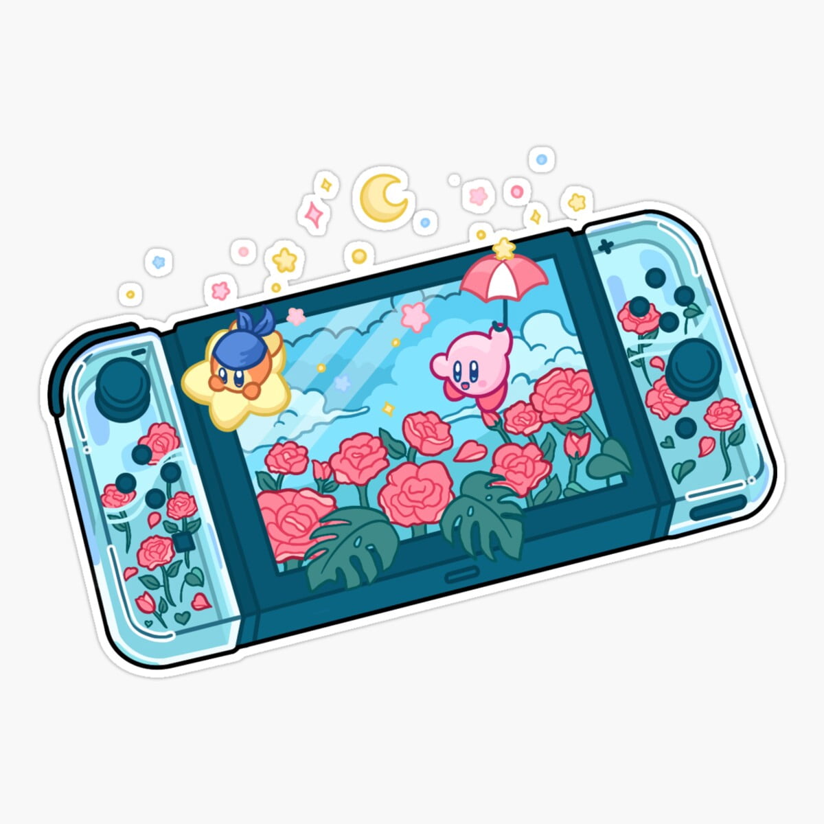 Onim Floral Switch Sticker, Phone Decal Water Bottle Stickers Car ...