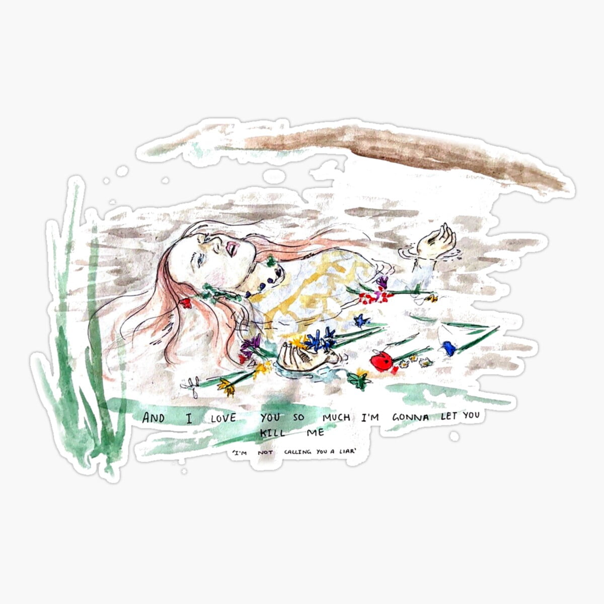 Onim Florence + The Machine I'M Not Calling You A Liar Illustration ...