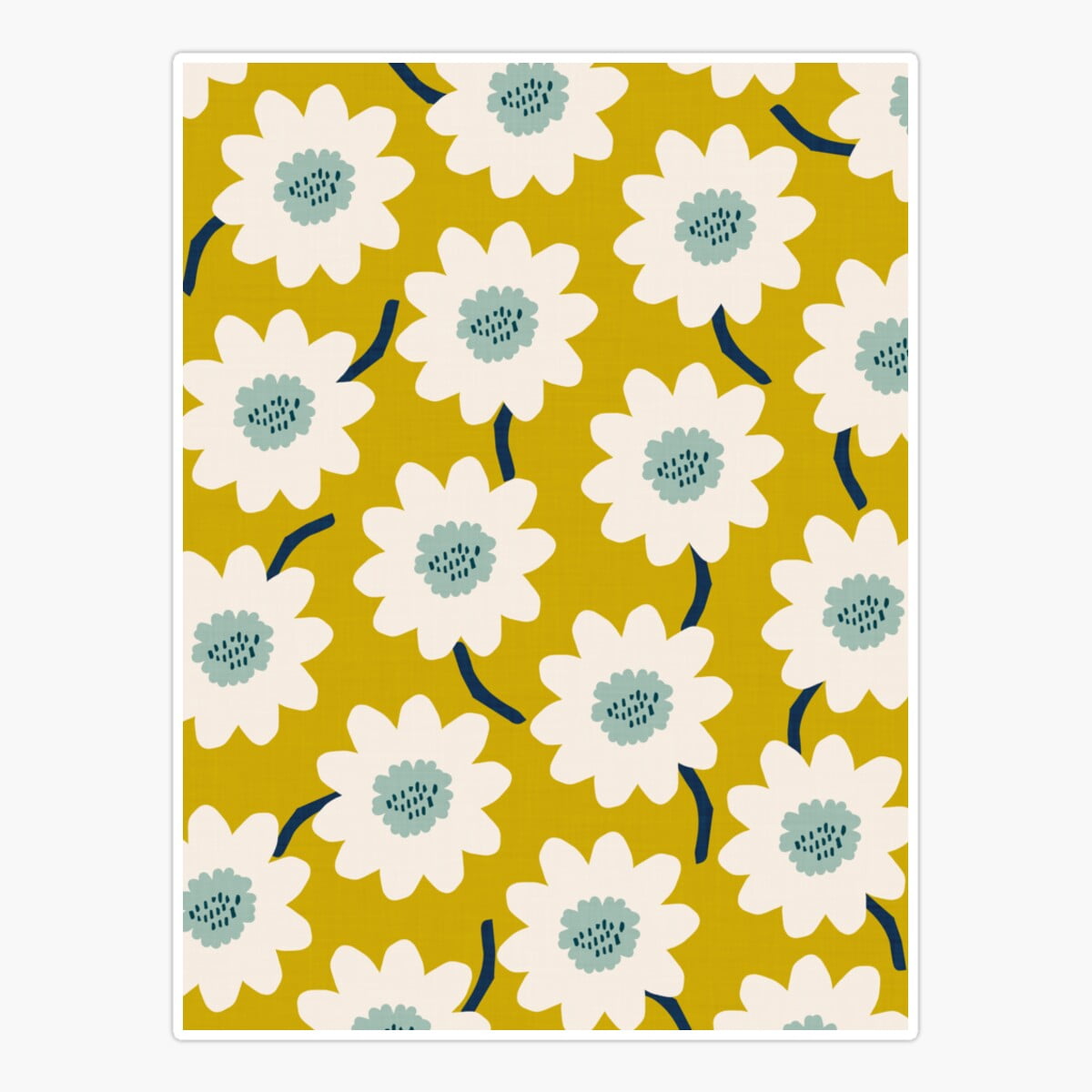 Onim Flower Field - Fresh Sticker, Phone Decal Water Bottle Stickers ...