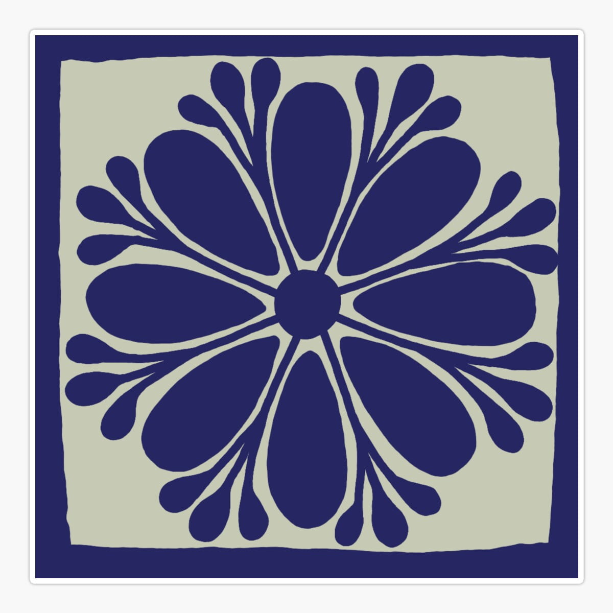 Onim Flower Mosaic Tile Sticker, Phone Decal Water Bottle Stickers Car ...