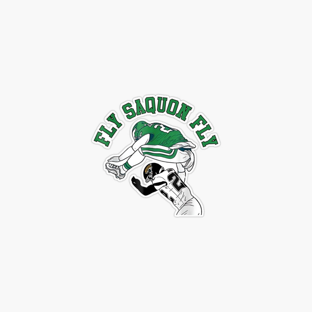 Onim Fly Saquon Fly Eagles Barkley The Reverse Hurdle Sticker, Phone ...