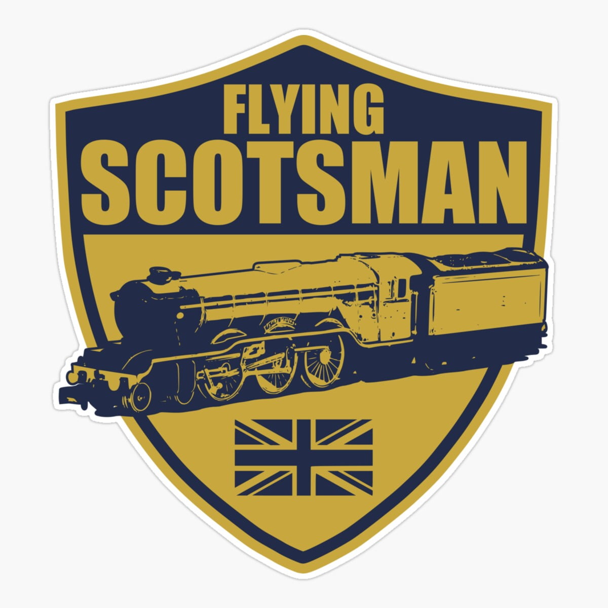 Onim Flying Scotsman Sticker, Phone Decal Water Bottle Stickers Car ...