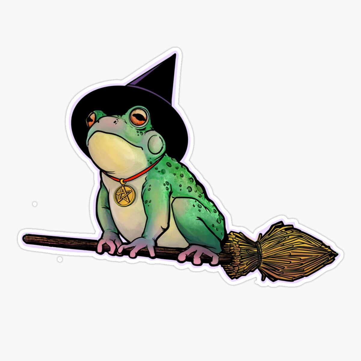 Onim Flying Toad Black Sticker, Phone Decal Water Bottle Stickers Car ...