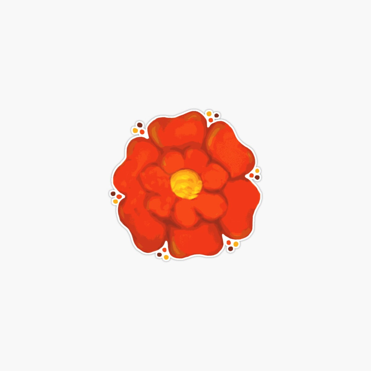 Onim Folklorico Spanish Flower Sticker, Phone Decal Water Bottle ...