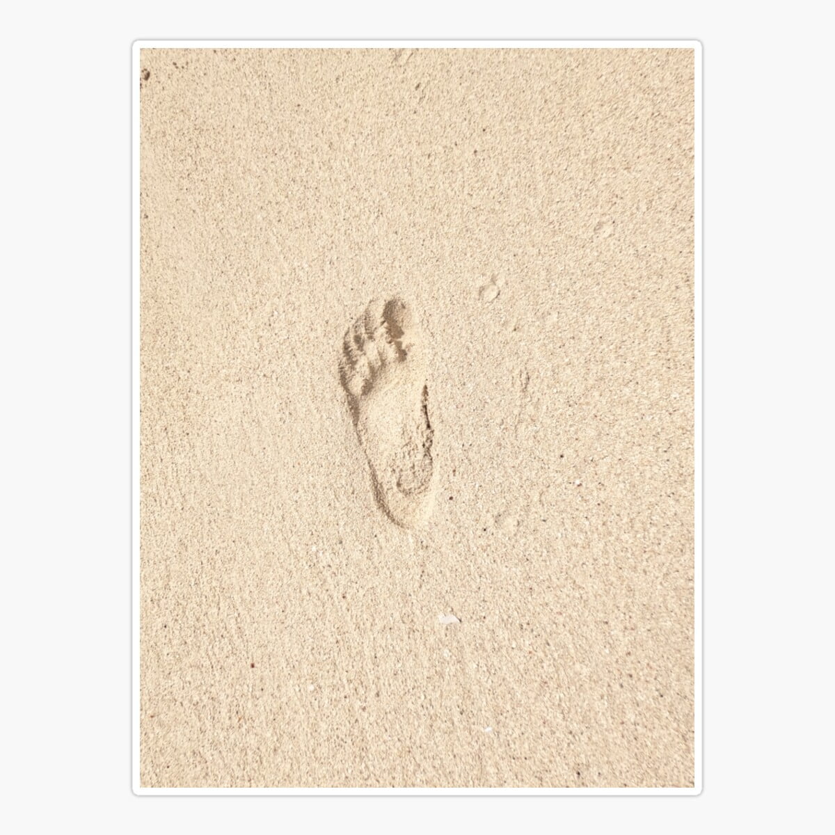 Onim Footprint In The Sand Sticker, Phone Decal Water Bottle Stickers ...