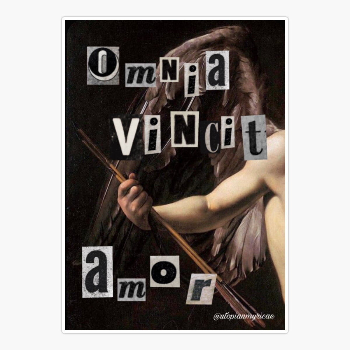 Onim For All The Dark Academia Lovers Sticker, Phone Decal Water Bottle ...