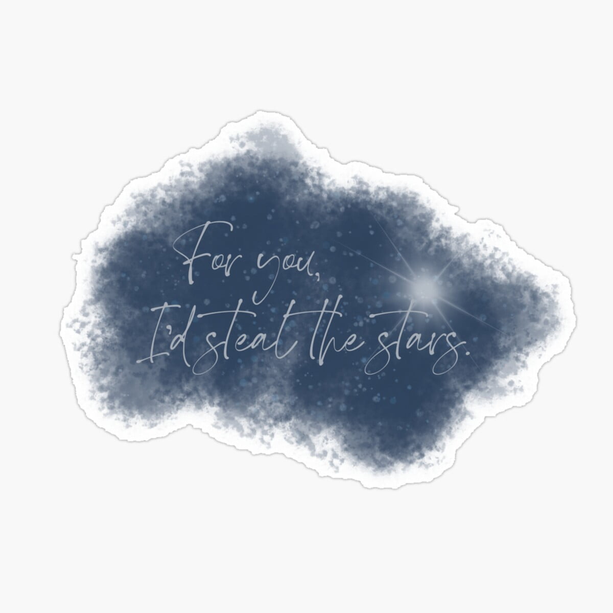Onim For You, I’D Steal The Stars Sticker, Phone Decal Water Bottle ...