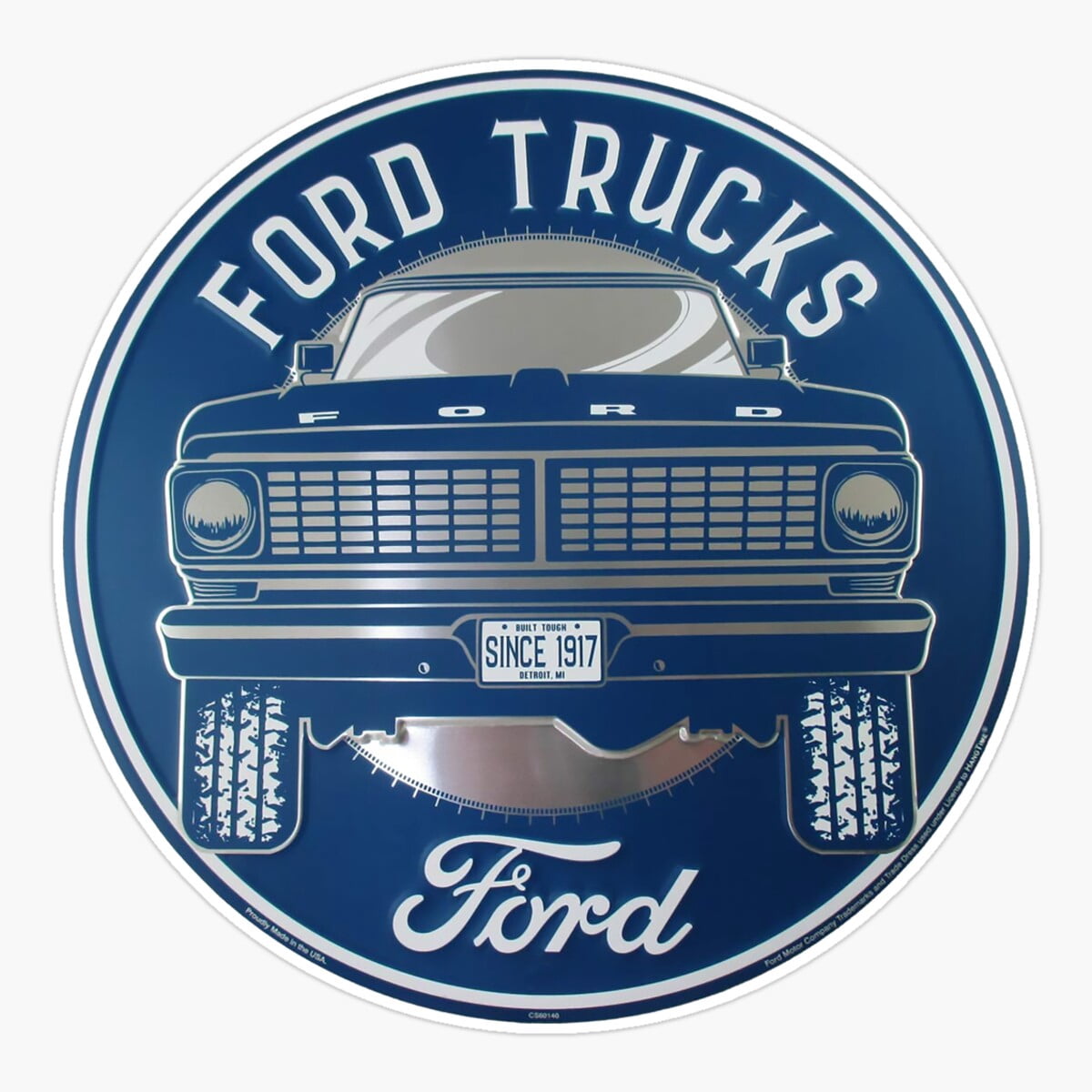 Onim Ford Trucks Vintage Sign Sticker, Phone Decal Water Bottle ...