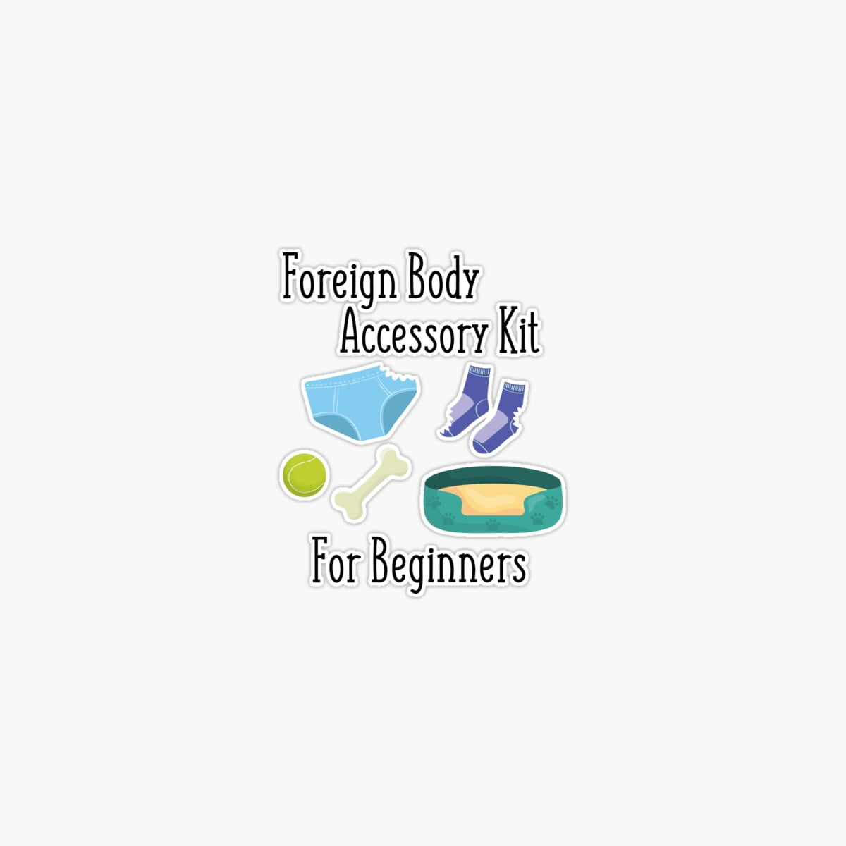 Onim Foreign Body Accessory Kit For Beginners Sticker, Phone Decal ...