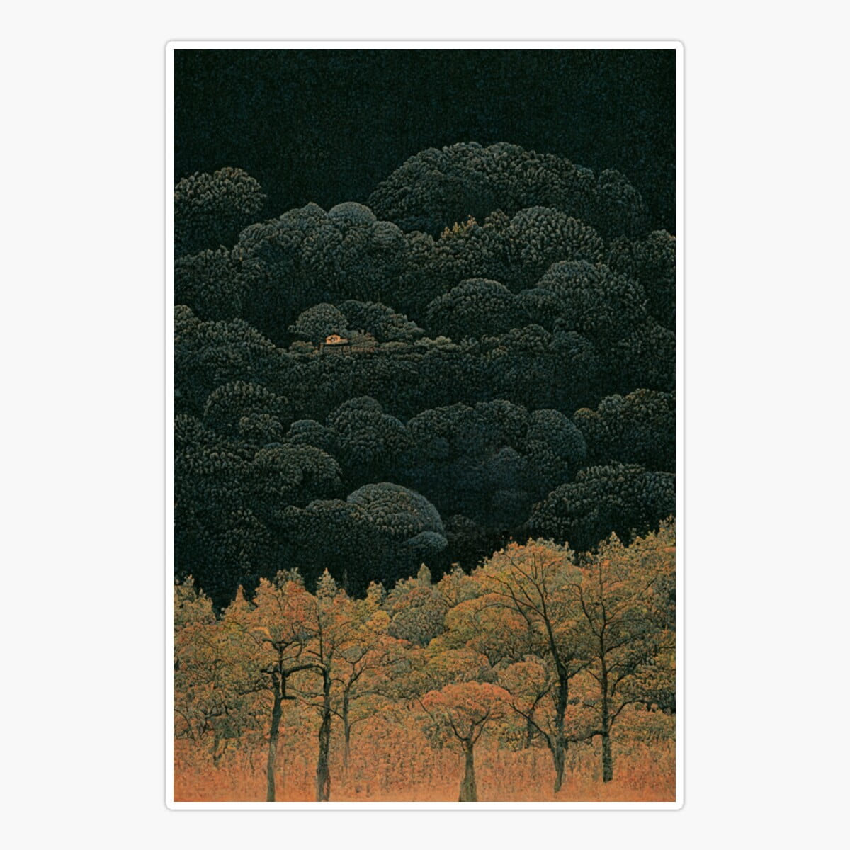 Onim Forest Canvas Sticker, Phone Decal Water Bottle Stickers Car ...