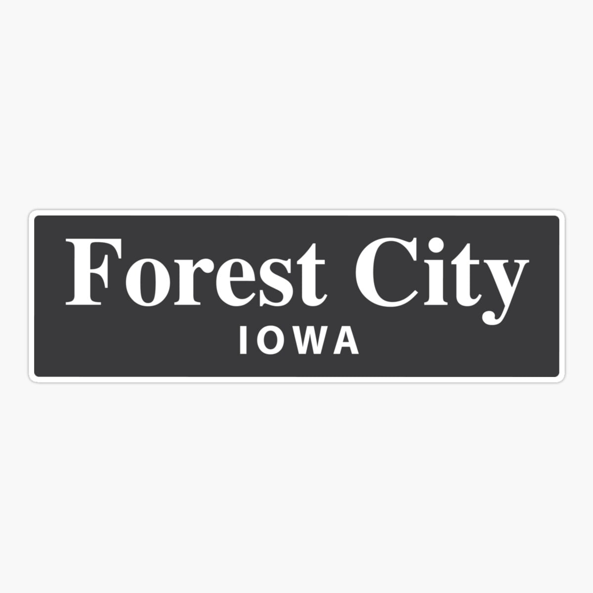 Onim Forest City, Iowa Sticker, Phone Decal Water Bottle Stickers Car ...