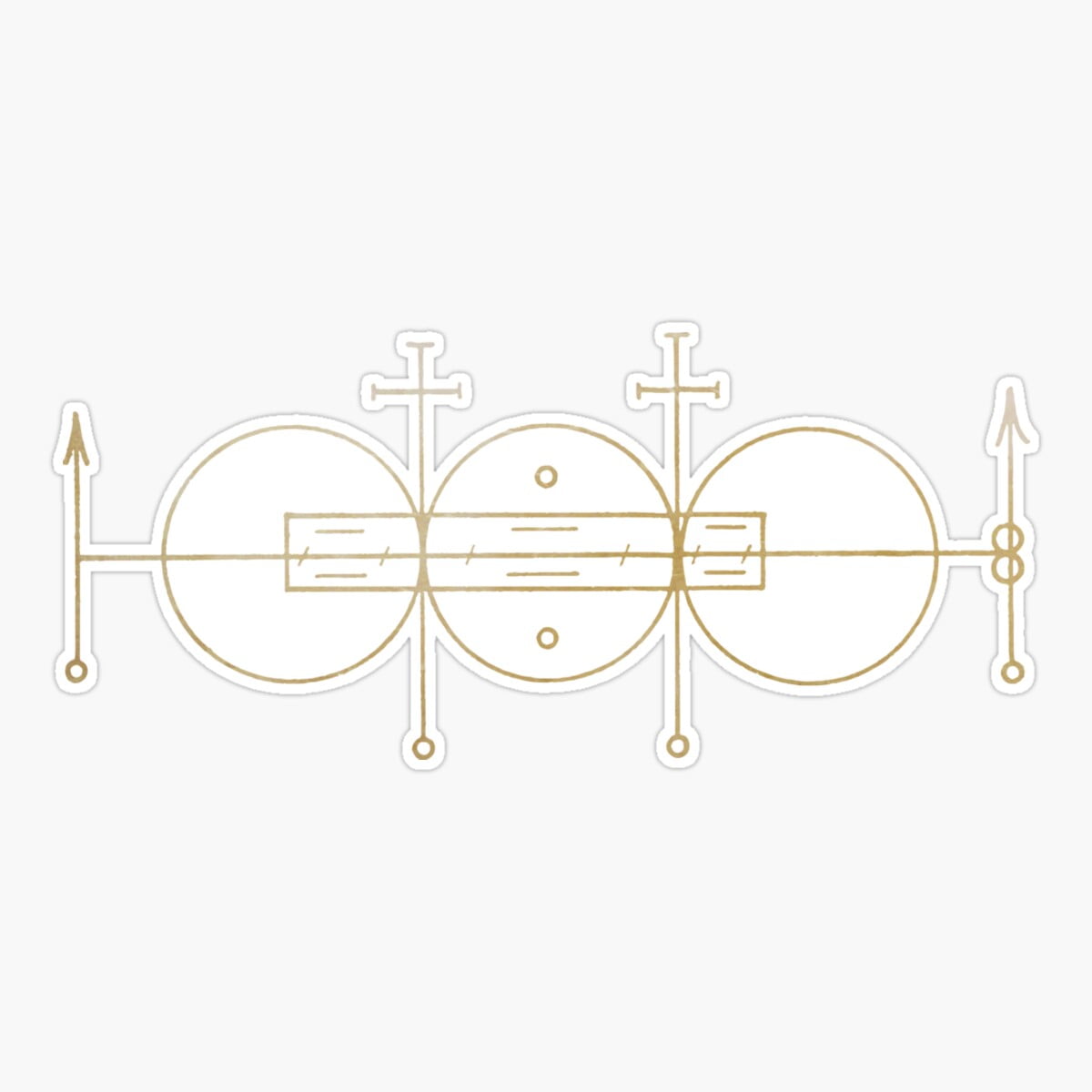 Onim Forneus Sigil Sticker, Phone Decal Water Bottle Stickers Car ...