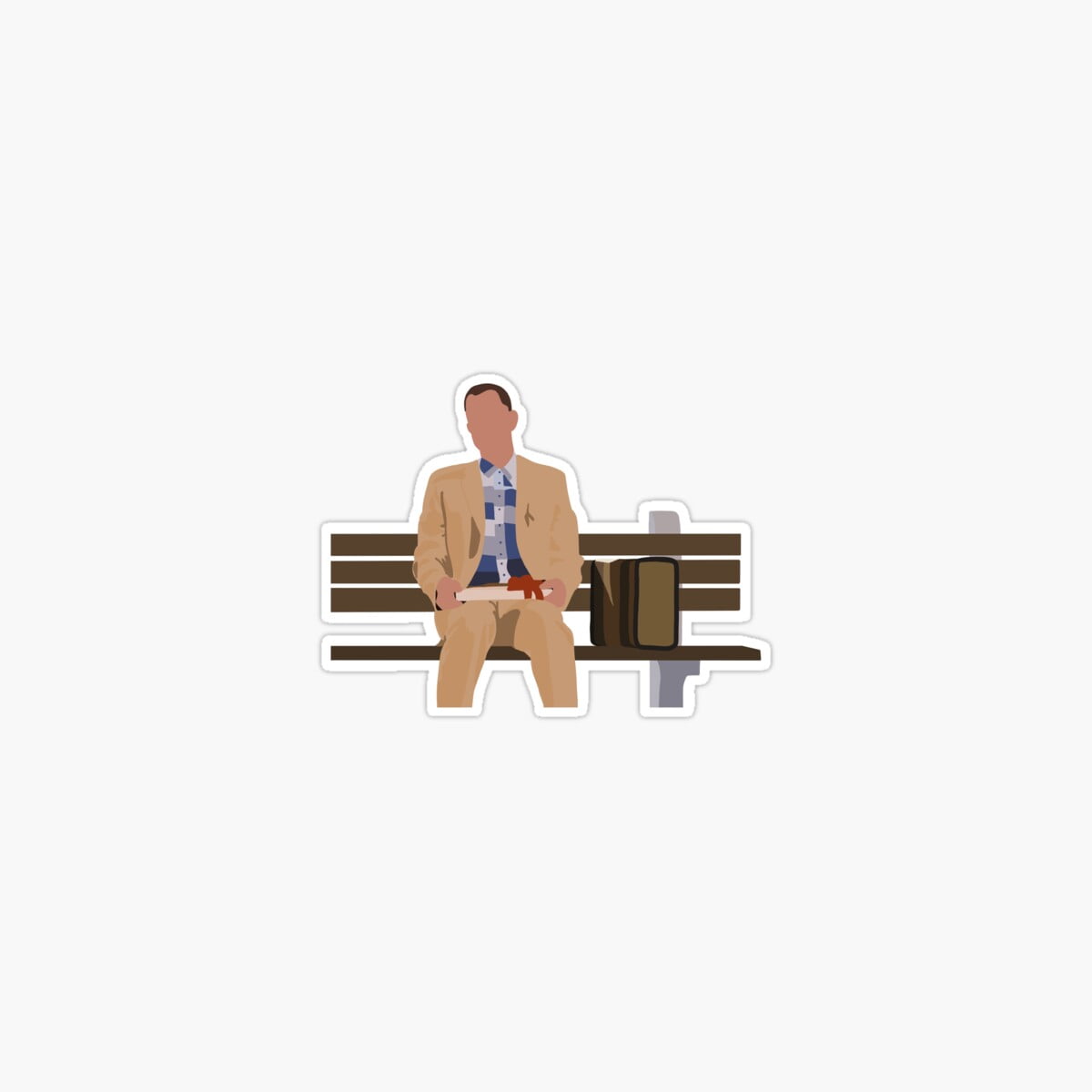 Onim Forrest Gump Sticker, Phone Decal Water Bottle Stickers Car Decals ...