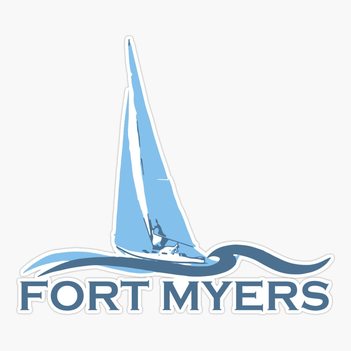 Onim Fort Myers - Florida. Sticker, Phone Decal Water Bottle Stickers ...