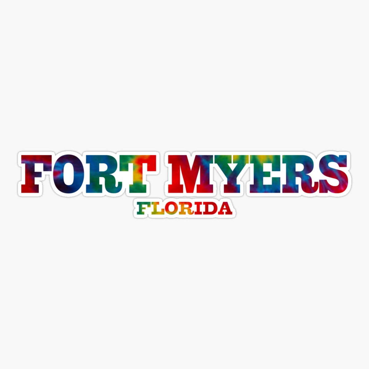 Onim Fort Myers Florida Sticker, Phone Decal Water Bottle Stickers Car ...