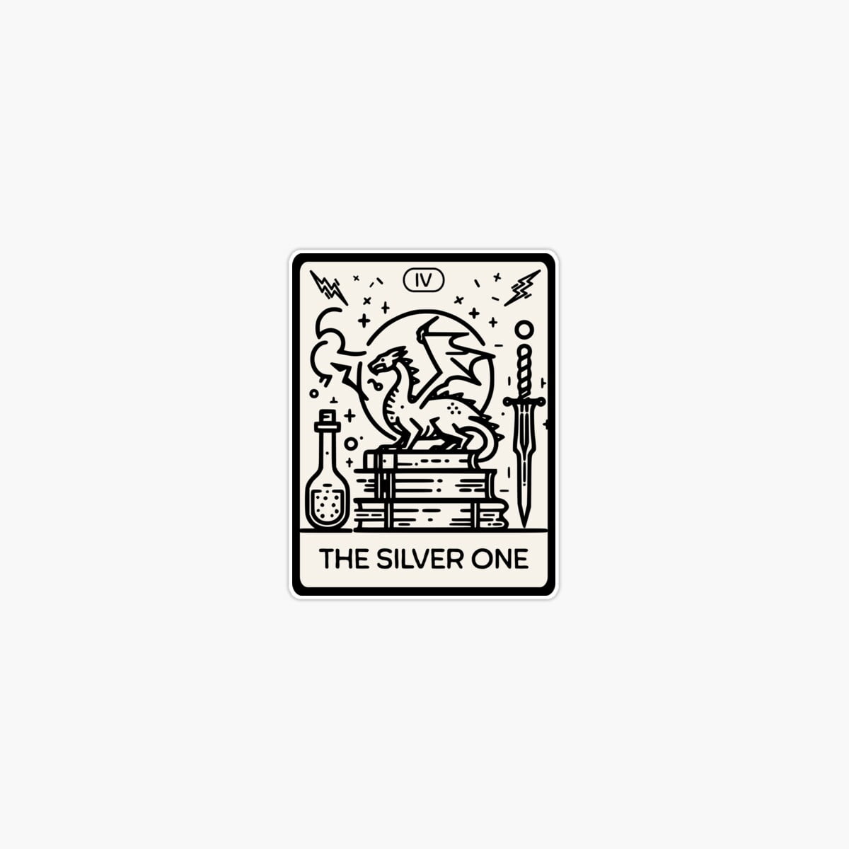 Onim Fourth Wing - Violet Sorrengail - The Silver One Sticker, Phone ...