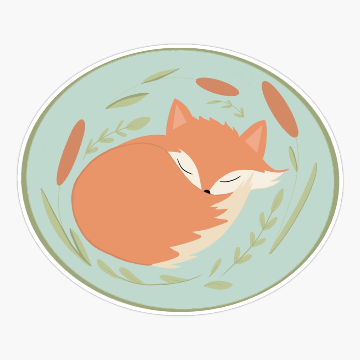 Onim Fox Tails Sticker, Phone Decal Water Bottle Stickers Car Decals ...