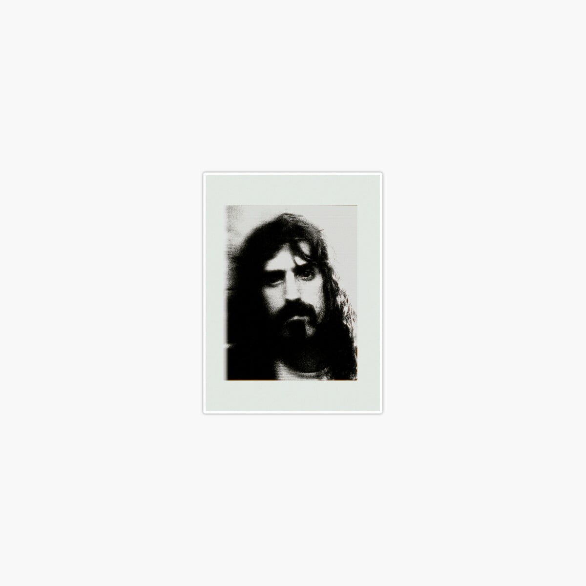 Onim Frank Zappa Portrait Motion Blur Sticker, Phone Decal Water Bottle ...