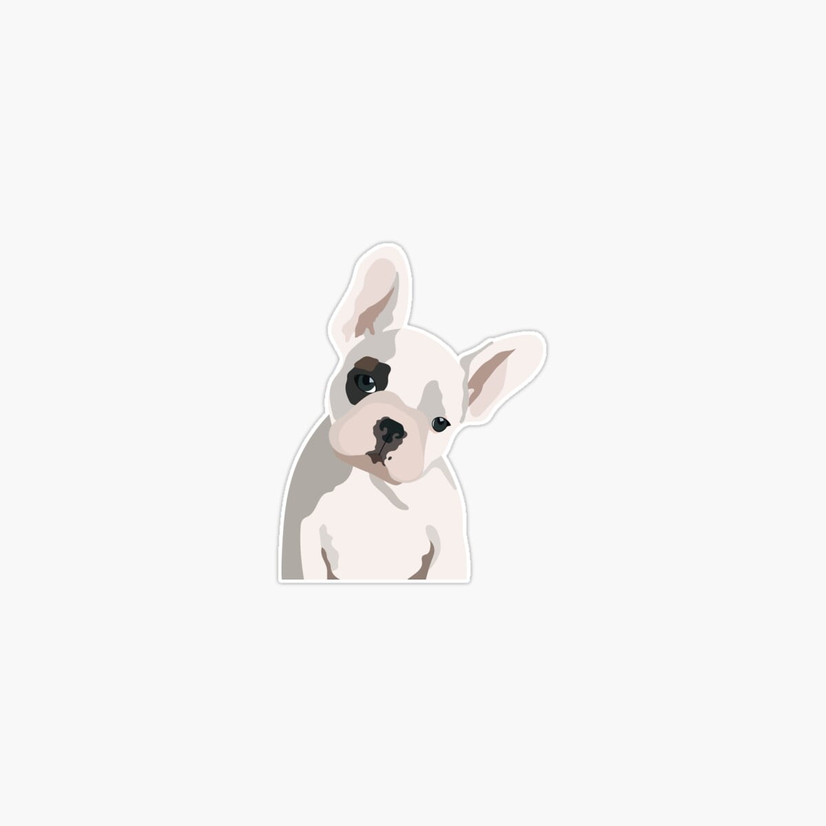 Onim French Bulldog Puppy Sticker, Phone Decal Water Bottle Stickers ...