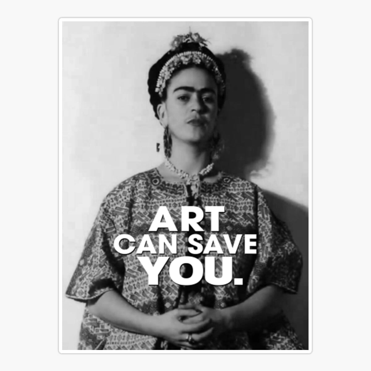 Onim Frida Kahlo Sticker, Phone Decal Water Bottle Stickers Car Decals ...