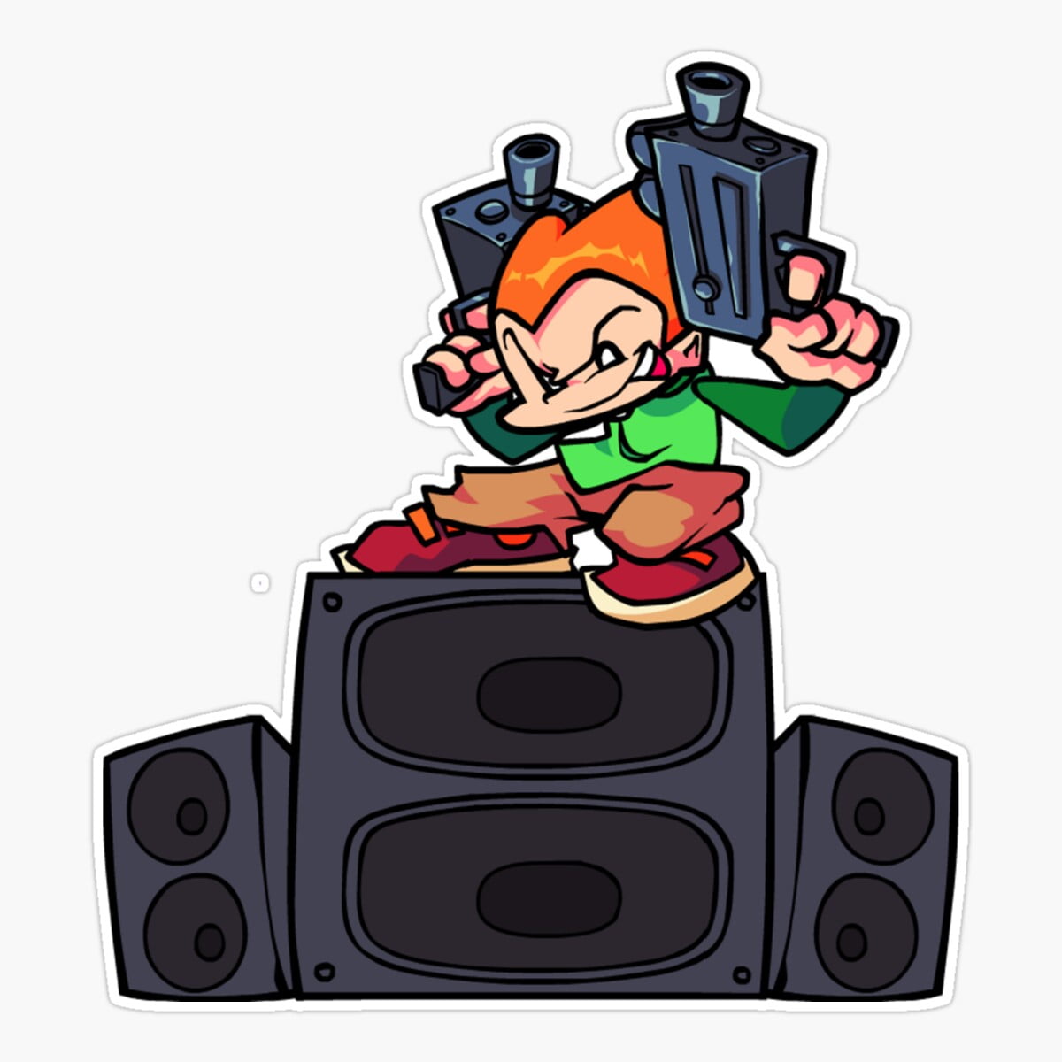 Onim Friday Night Funkin Pico (Week 7) T-Shirt Sticker Sticker, Phone ...